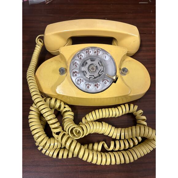 Bell system | Accessories | Bell System Yellow Rotary Dial Princess ...